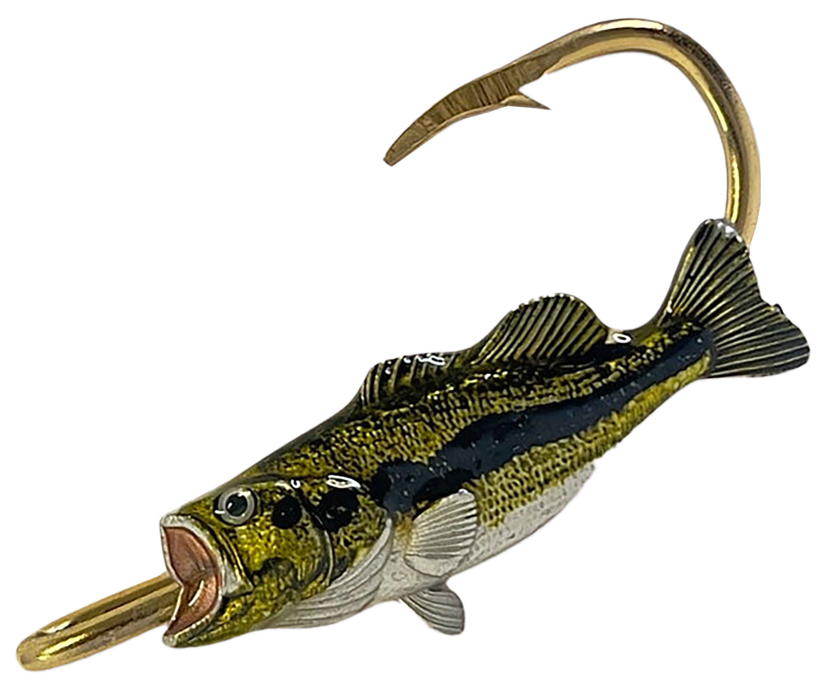 Hookits Black Bass Fishing Hook Hat Pin Clip | Cabela's